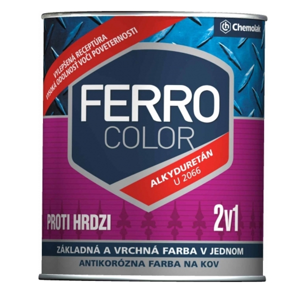 Ferro color U 2066 pololesk | Farby proti hrdzi 2v1 a 3v1 | Kov ...
