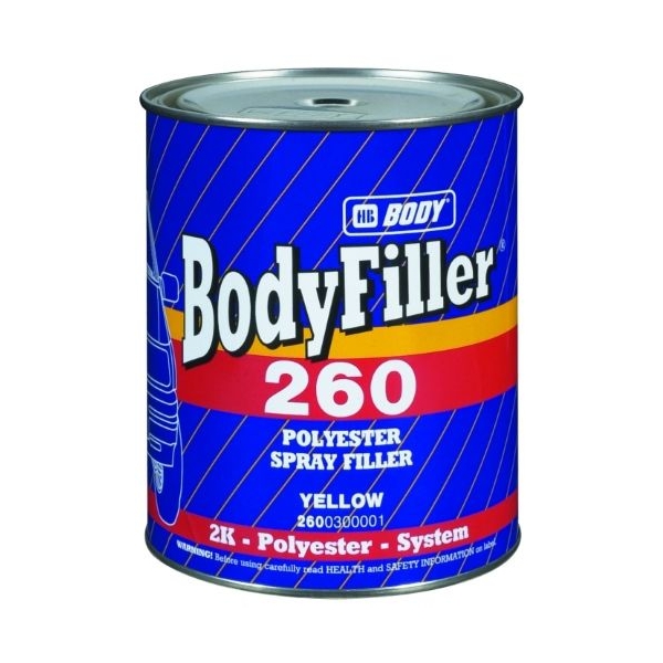 BODY Filler 260 polyester spray filler 2K 1L žltý | Tmely a ...